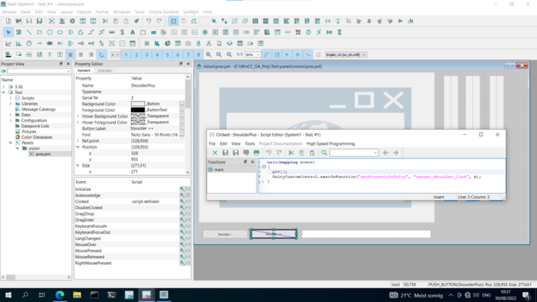 Unity3D in WinCC Open Architecture | RocWorks